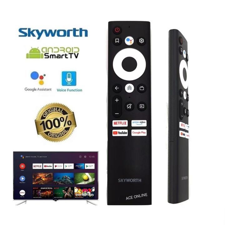 Original Skyworth Android TV Remote Control With Voice (HS-8A00J-01) | Lazada