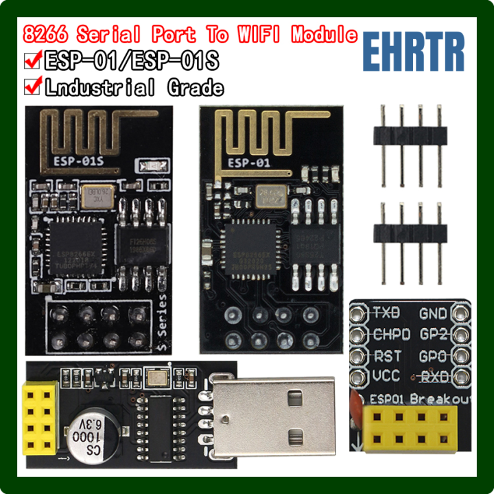 EHRTR Esp01 programmer adapter uart gpio0 ESP-01 adapter esp8266 ch340g usb to esp8266 serial ...