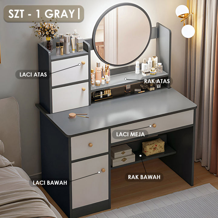 Meja Rias minimalis Meja Rias Putih Meja Kosmetik Dressing Table ...
