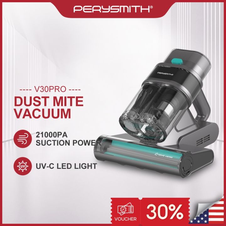 PerySmith V30 Pro New and Improved Dust Mites Vacuum Cleaner for Bed ...