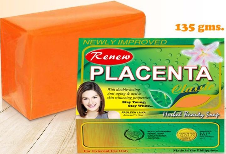 Renew Placenta Classic Papaya Herbal Beauty Soap Newly Improved 135g ...