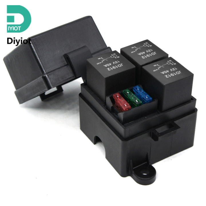 Diyiot Free Combination Auto Car Truck 3 Way Fuse Holder Relay holder ...