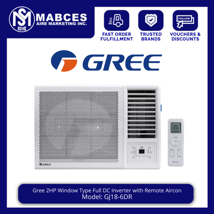 Gree 2HP Window Type Full DC Inverter with Remote Aircon GJ18-6DR ...