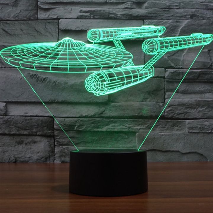 L.L-New 3D LED Star Trek USS Enterprise Night Lightph | Lazada PH