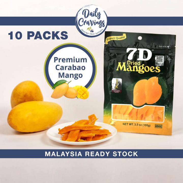 7D Dried Mangoes 100g x 10 | Lazada