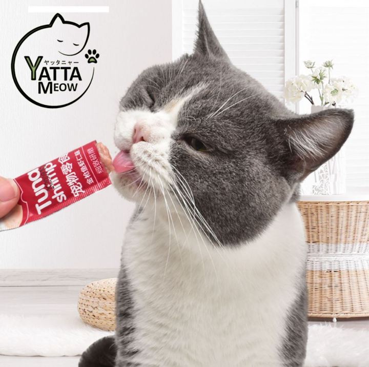 PEIEN Cat Snack Cat Stick Cat Treats Cat Wet Food Liquid High Vitamin ...