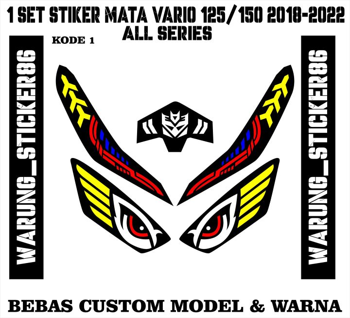 Stiker Mata+Sticker Alis VARIO 125/150 ALL SERIES 2018-2023 Bonus ...