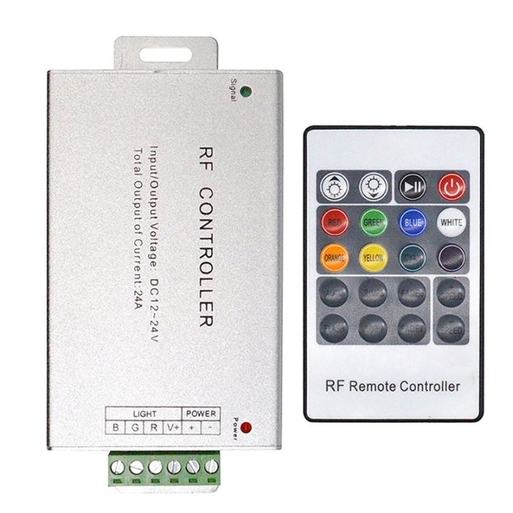 LED Controller 12-24V Low Pressure RF Colorful 20-Key Remote Control ...