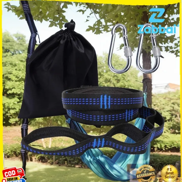 Zabbai-เชือกผูกเปล นิรภัย ขนาดยาว 3 เมตร (2ชิ้น) หน้ากว้าง 2.5 cm. แถม ...