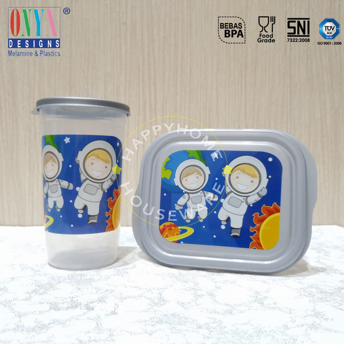 ONYX Paket Hemat Appolo / Mermaid School Set Kotak Makan & Gelas Minum ...