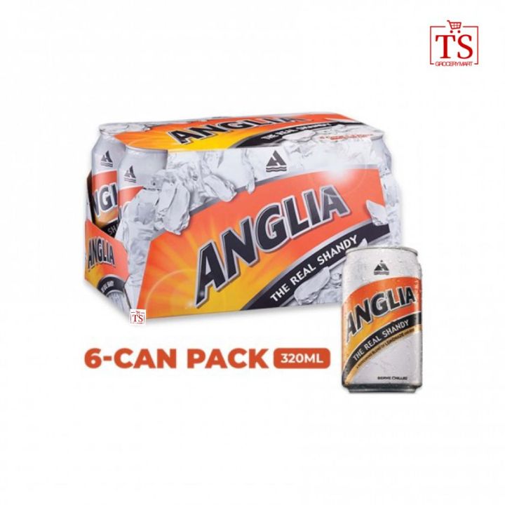 Non Halal - Anglia The Real Shandy 320ml x 6 Cans | Lazada