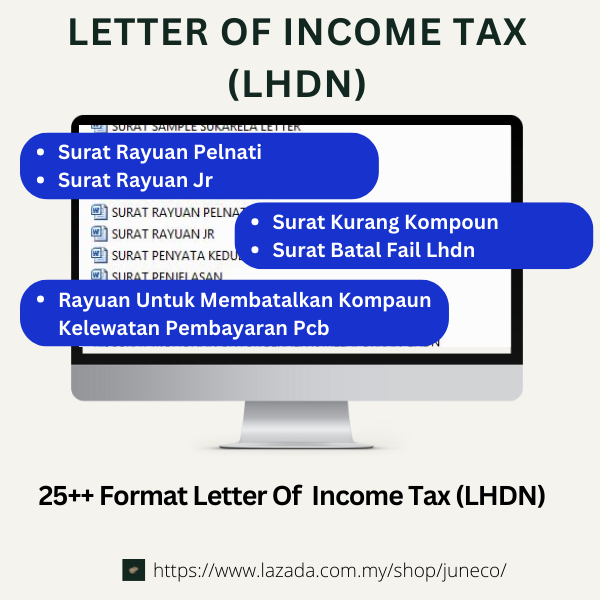 Letter Of Income Tax Lhdn Surat cukai pendapatan lhdn 所得税 | Lazada