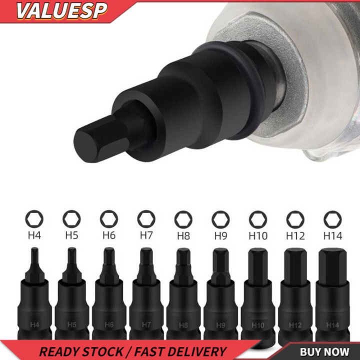 Socket Head H4 H5 H6 H7 H8 H9 H10 H12 H14 Impact Wrench Hex Socket Head ...
