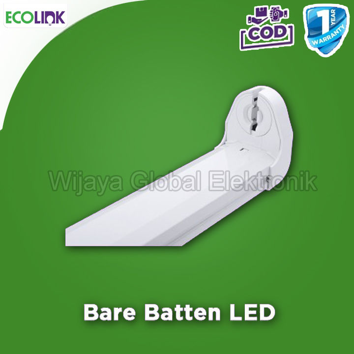 Ecolink Bare Batten BR-60 Kap Rumah Lampu LED TUBE T8 ECOLINK 600mm 600 ...