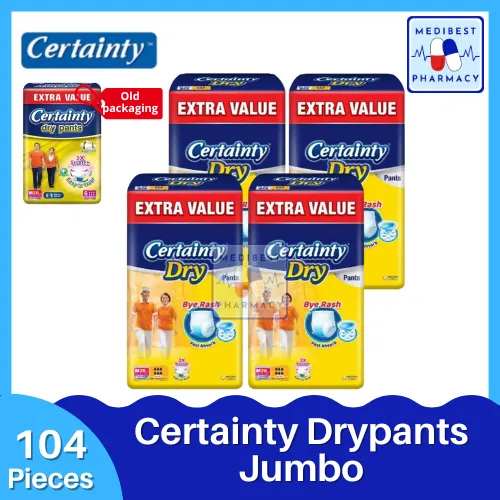 certainty drypants jumbo (1 BOX 4pack) | Lazada