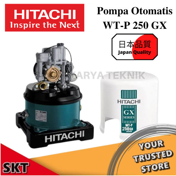 POMPA HITACHI WTP 250GX / POMPA AIR HITACHI WTP 250 GX SUMUR DANGKAL ...