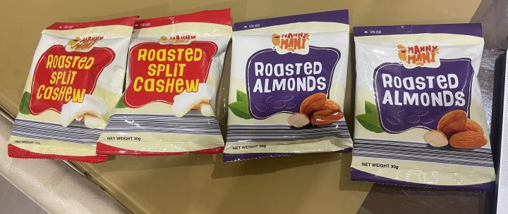Manny Mani Roasted Almonds and Roasted Split Cashew 30g | Lazada PH