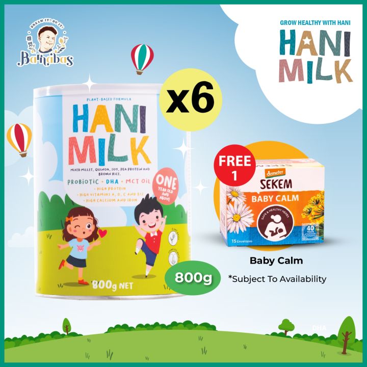 Hani Milk 800g x6 {Organic Plant Based Formula} {Halal} | Lazada