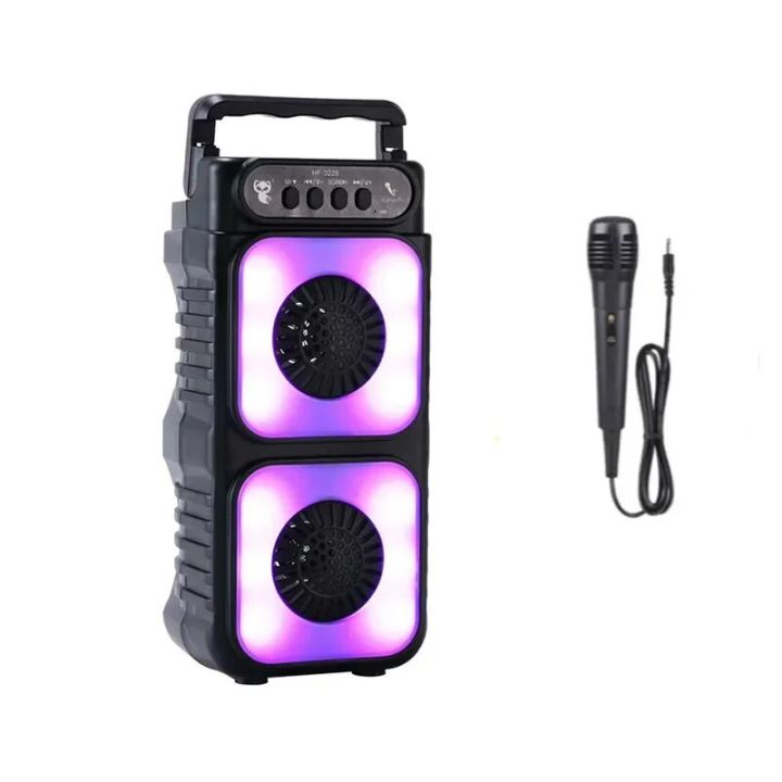 3 Inch Hi-fi Outdoor Portable Karaoke Speaker Square Bluetooth Soundbar ...