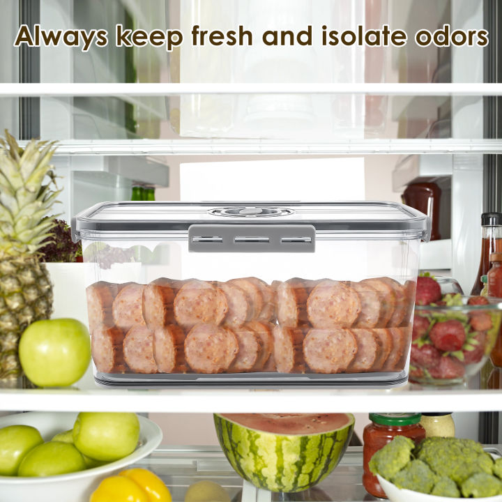 KIVHJ Refrigerator Keep fresh Box Drawer types Storage Egg Box Snap ...