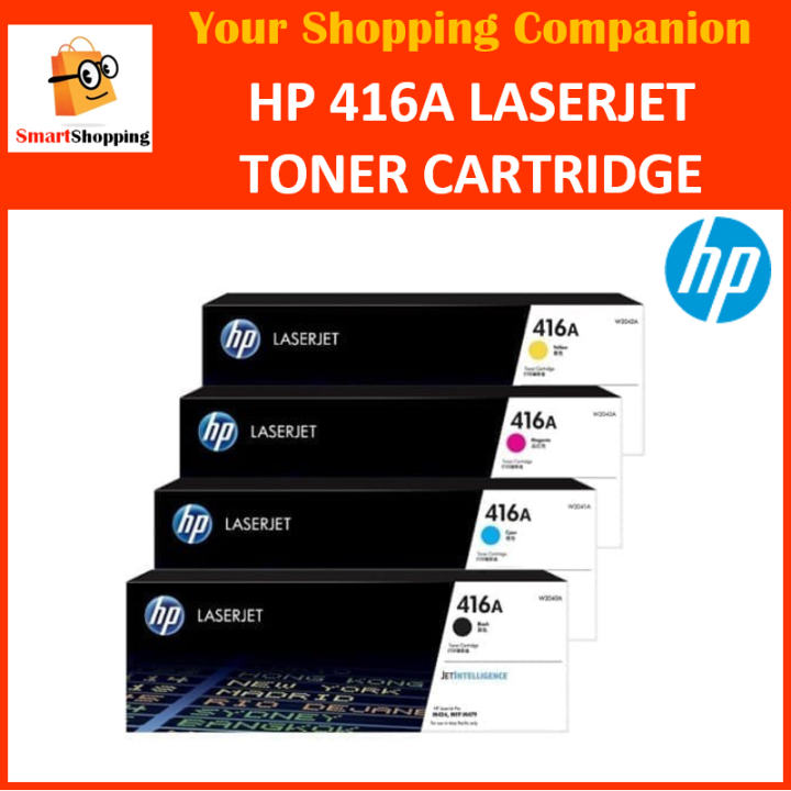 HP 416A Original LaserJet Toner Cartridge Black Cyan Magenta Yellow ...