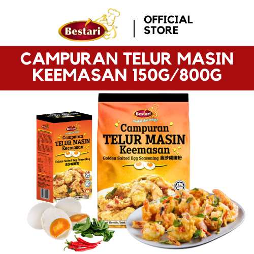 BESTARI Golden Salted Egg Seasoning/Campuran Telur Masin Keemasan 150g ...