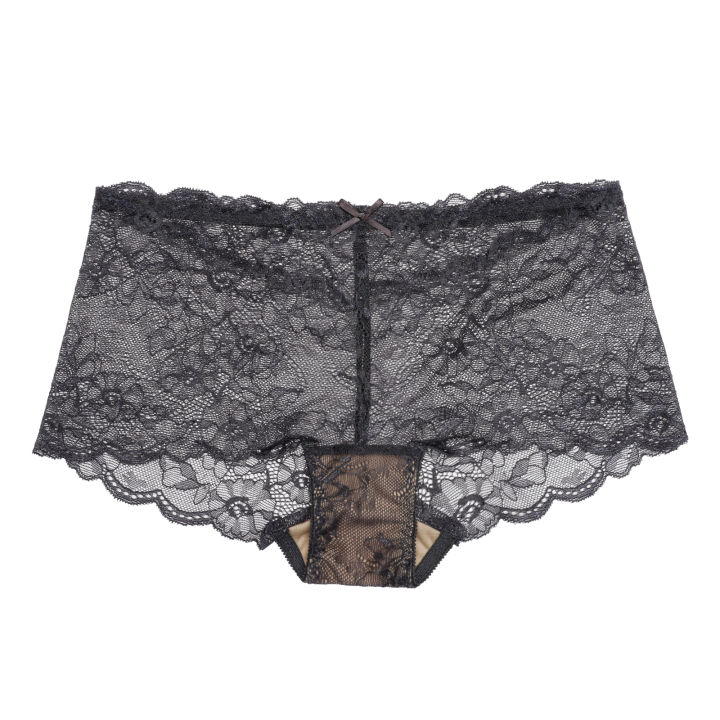 XIXILI ARIBA BOYLEG PANTY (GREY/PINK) | Lazada