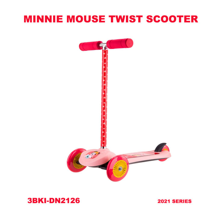 Disney Minnie Mouse Twist Scooter for Kids aged 3 to 9 years old (2021 ...