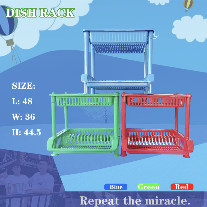 2 LAYER PLASTIC DISH DRAINER RACK KITCHEN ORGANIZER | Lazada PH