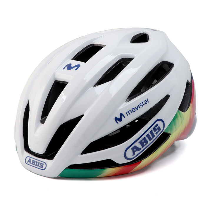 ABUS MOVISTAR Helmet Riding Helmets Circular Road Bicycles Aerodynamic ...