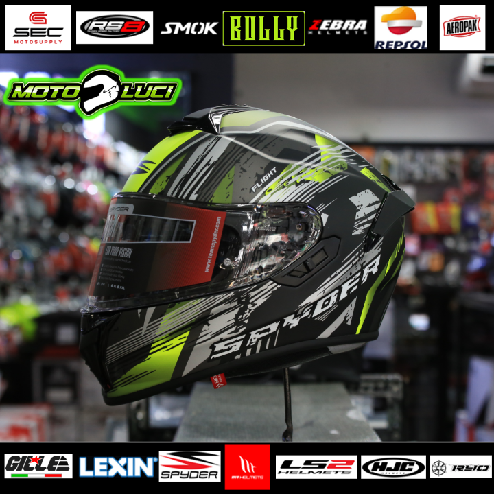 SPYDER Spy Neo Flight Matt Black N Yellow Reed Helmet | Lazada PH