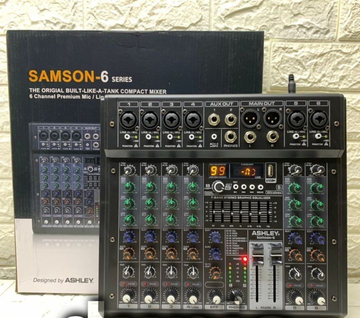 Mixer Ashley Samson 6 - 6 Channel Bluetooth - Soundcard | Lazada Indonesia