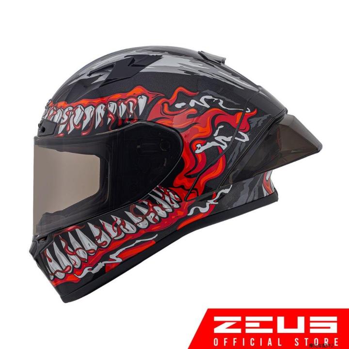 Motorcycle ♣ZEUS HELMETS ZS-826 (FREE MERCHANDISE) FULLFACE | Lazada
