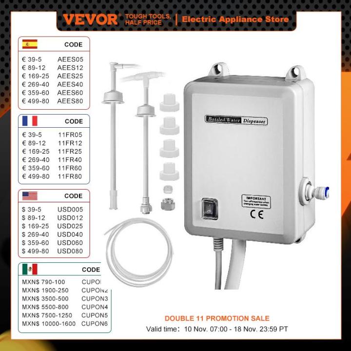 VEVOR Water Bottle Dispenser Pump System Filter Softener Single/Double ...
