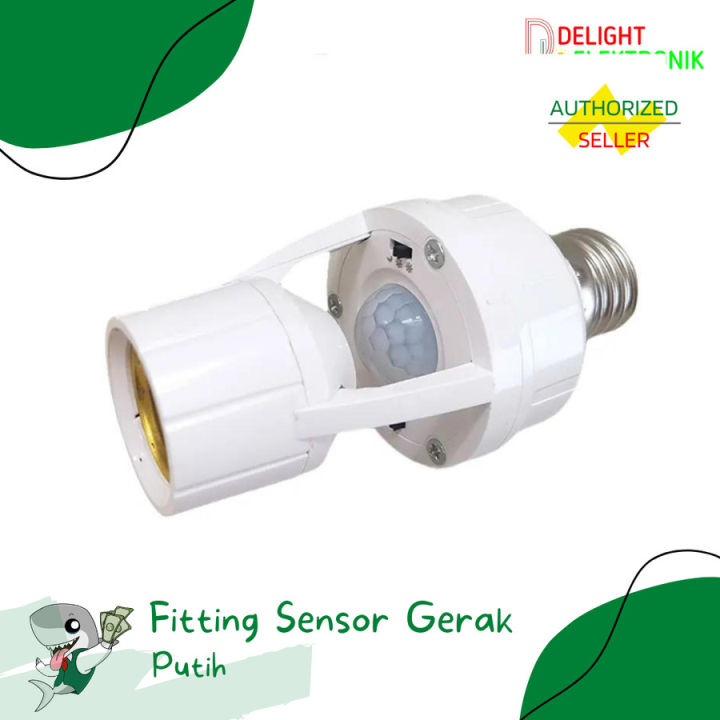 Fitting Lampu Sensor Gerak E27 Infrared Putih | Lazada Indonesia