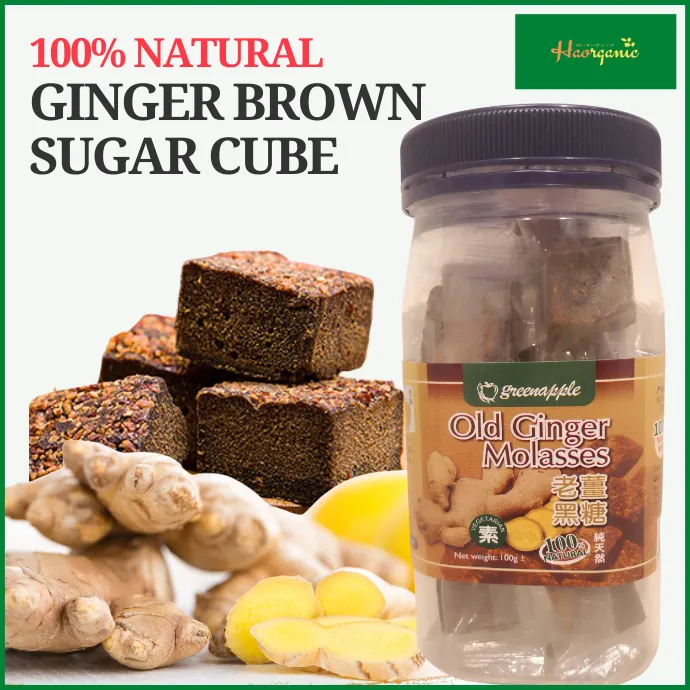 [20PCS]Old Ginger Brown Sugar Cube/Old Ginger Molasses/ Gula Perang ...