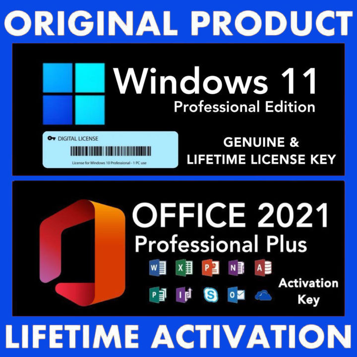Windows 10 Windows 11 Pro/Home Office 2019/Office 2021 Genuine Original ...