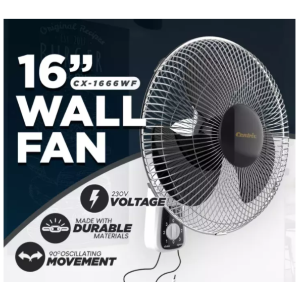 Basics Oscillating 3 Petal Blade Standing Pedestal Fan Centrix 16" 3 ...