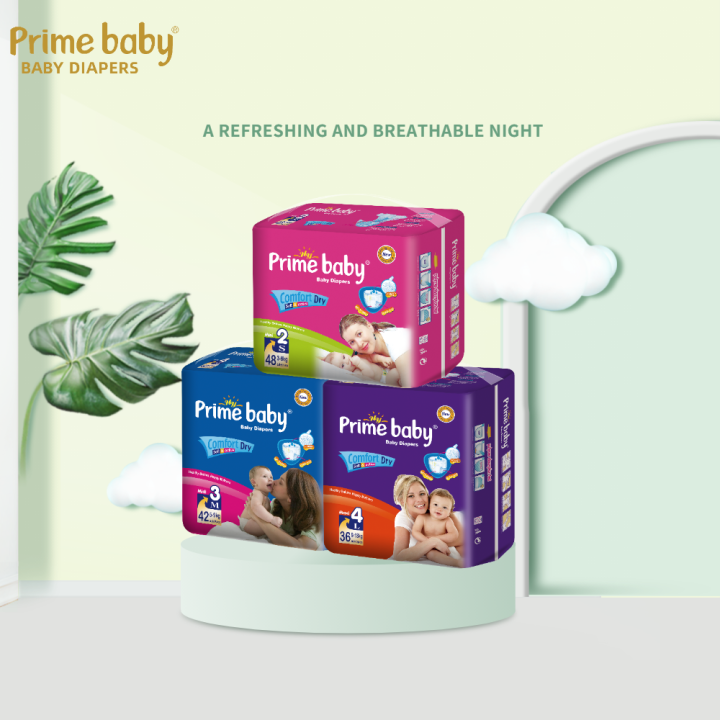 PrimeBaby Diaper Tapesผ้าอ้อมเด็กเทปกาวผ้าอ้อมเด็กแรกเกิดprimebabyไพร ...