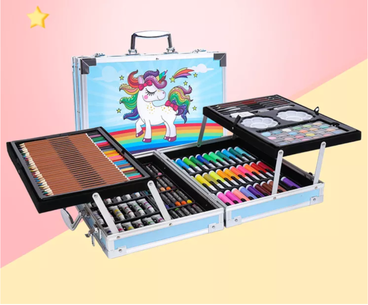 145pcs Set Children Painting Set Drawing Tool Brush Elementary Learning ...