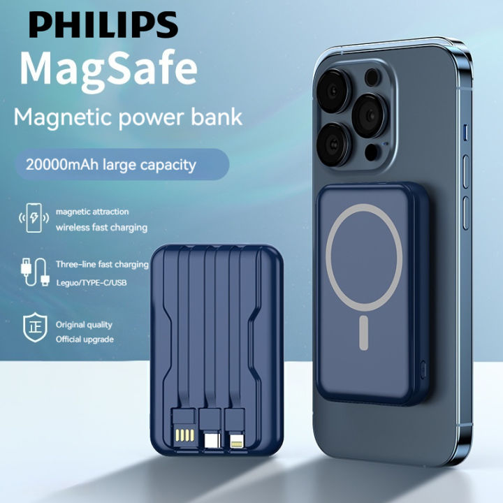 Philips Original PowerBank 20000mAh Portable Power Bank Digital Display ...