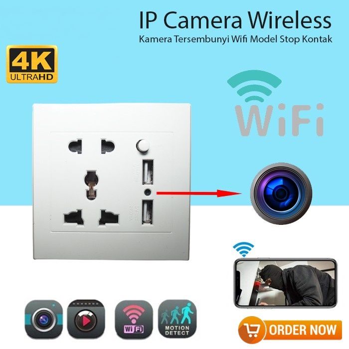 Ip Camera - Spy Kamera Wifi Wall Socket HD 1080 4K - Hidden Camera ...