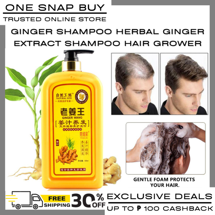 ORIGINAL and EFFECTIVE Ginger Shampoo for Hair Loss Herbal Ginger ...