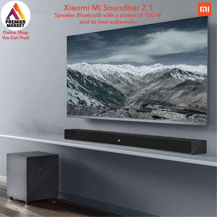 Xiaomi Mi SoundBar 2.1 with 4 Speakers Built In and Wired Subwoofer ...