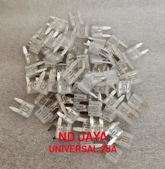 SEKRING/FUSE BLADE MINI DX GIGI TIKUS-SEKRING TANCAP 25A (harga 10pc ...