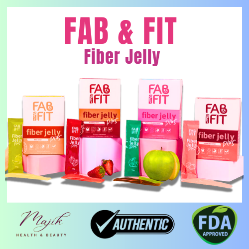 Fab & Fit Fiber Jelly 100% Original 1 box (10 sachets) | Lazada PH