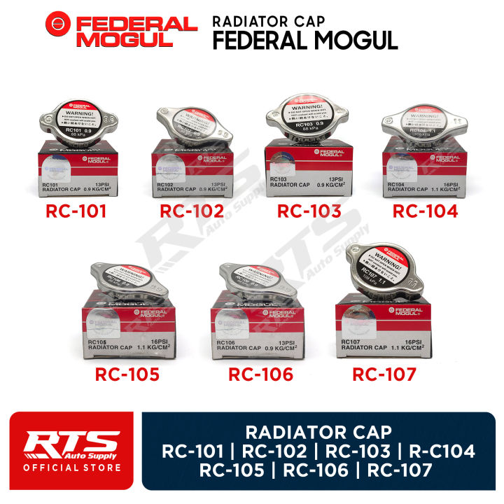 Federal Mogul Radiator Cap / Radiator Cover RC-101 | RC-102 | RC-103 ...
