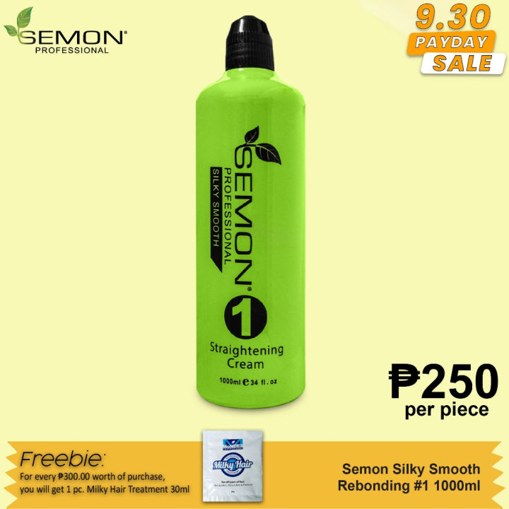 Semon Rebonding Silky Smooth Green #1 ONLY 1000ml | Lazada PH
