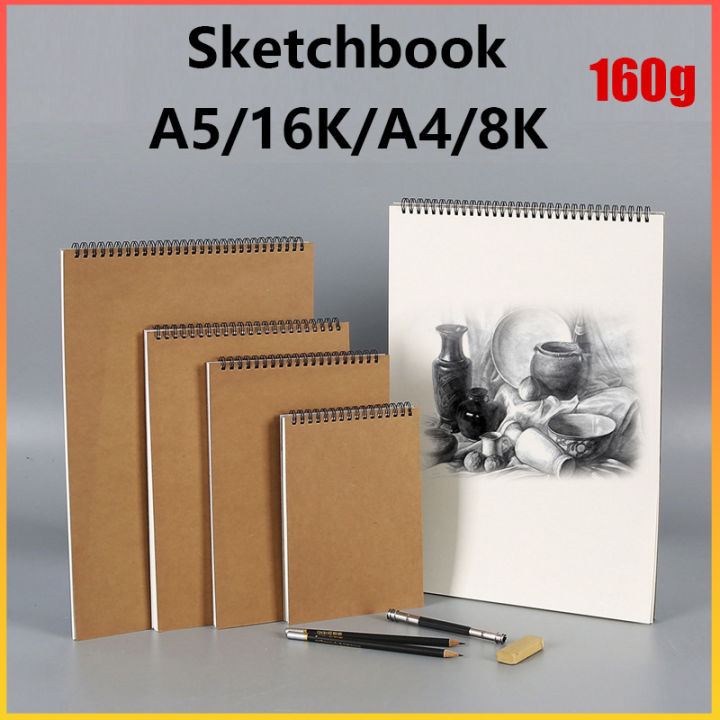 Professional Sketchbook Thick Paper Spiral Notebook Art School Supplies ...