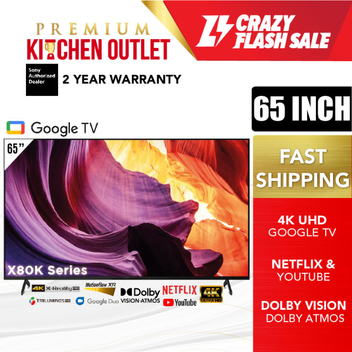 【OWN TRUCK DELIVERY】Sony 65 Inch 4K UHD Google TV KD-65X80K | Klang ...